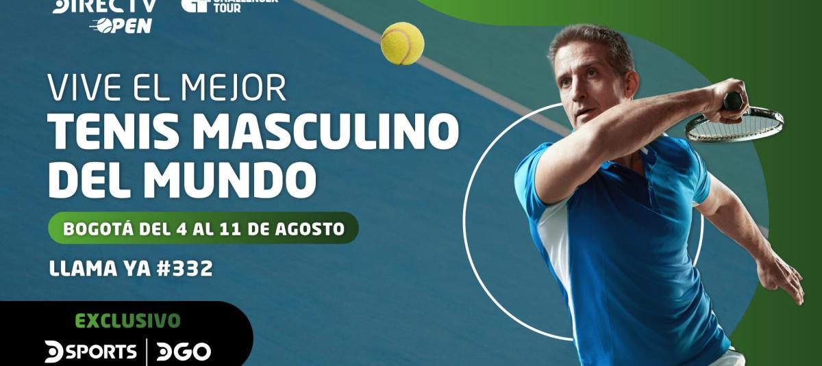 Tenis: se viene el DirecTV Open de Bogotá, con raquetas de 20 países