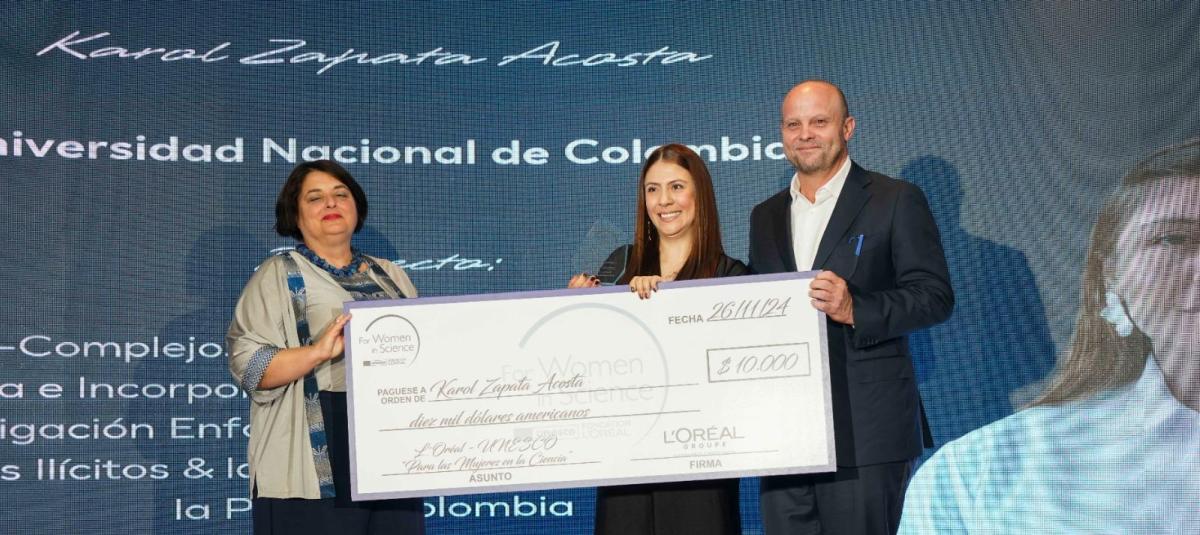 Karol Zapata, la científica colombiana galardonada en la edición 2024 ...