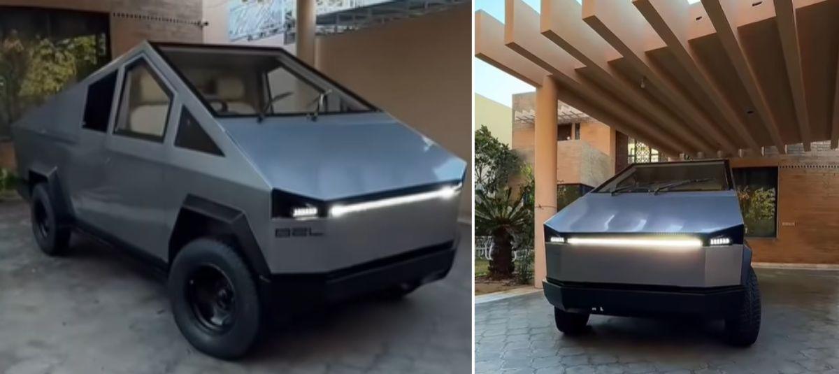 Mecánicos en Pakistán fabricaron su propia Cybertruck con un Suzuki ...