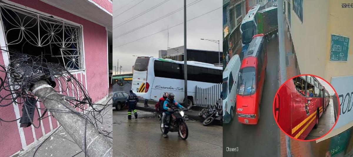 Video captó momento exacto del grave accidente entre bus y un ...