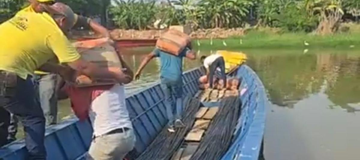 Habitantes de La Mojana iniciaron por su cuenta el cierre de cara de gato