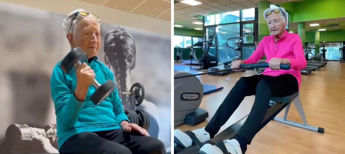 La mujer de 100 años que va al gimnasio desde los 93: 'Prefiero ser la ...