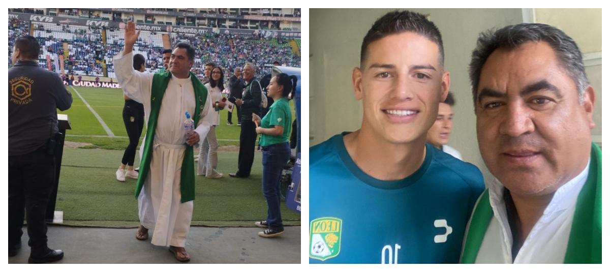 La historia del sacerdote que bendice los partidos de James Rodríguez ...