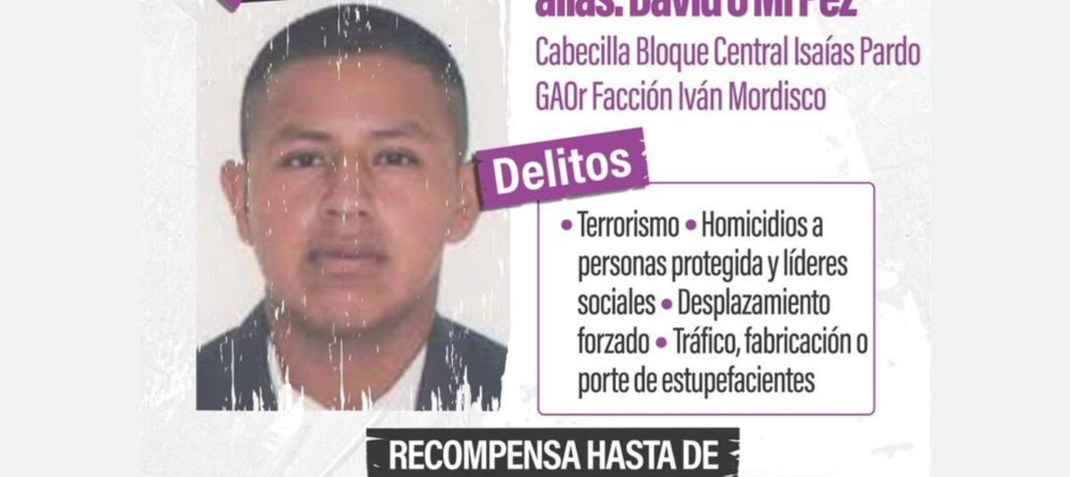 Policía reporta la captura de alias Mi Pez, señalado cabecilla de ...
