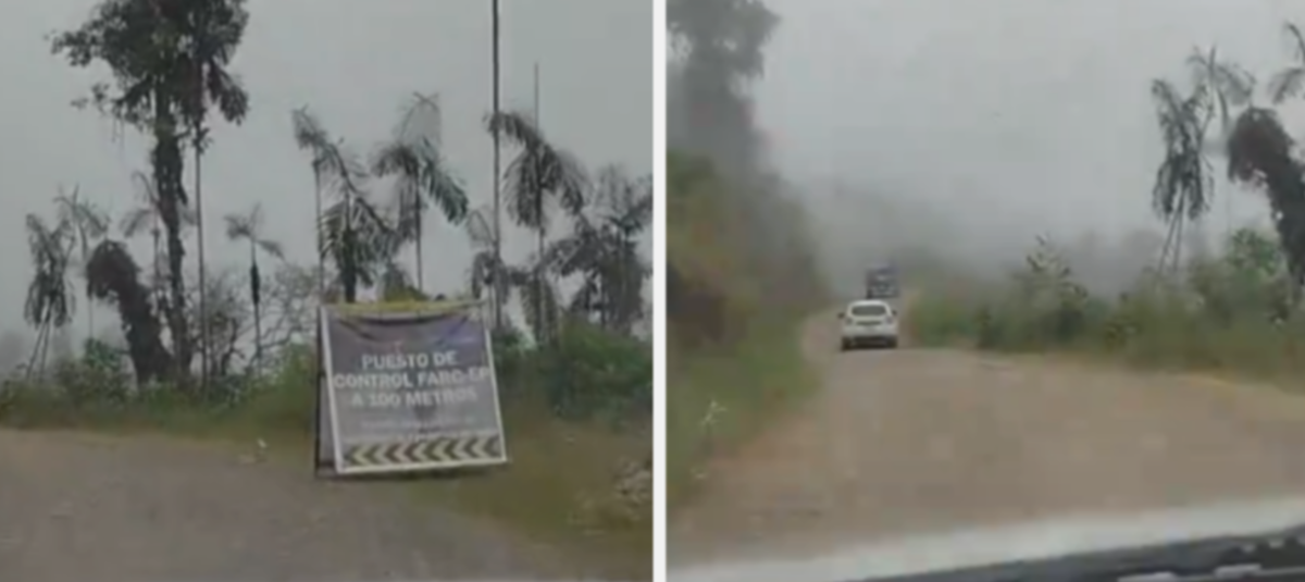 Analizan si video de letrero de un retén ilegal de disidentes de Farc ...