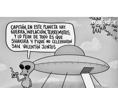 Defraudamos a los ovnis - Caricatura de Matador