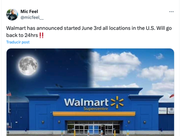 ¿Walmart volverá a ser 24 horas en Estados Unidos? Esto se sabe