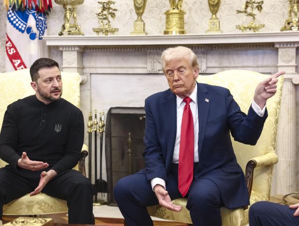 Donald Trump y Volodimir Zelenski se alzan la voz en plena reunión en ...