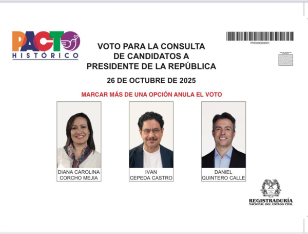 Pacto Histórico pide a la Registraduría reimprimir 39 millones de tarjetones para la consulta ...