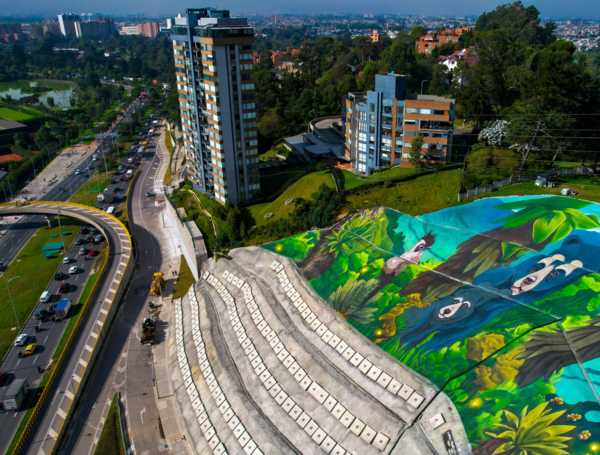 El colorido e impactante mural de la calle 127 con Boyacá: los 'Guardianes del Páramo' acompañan ...