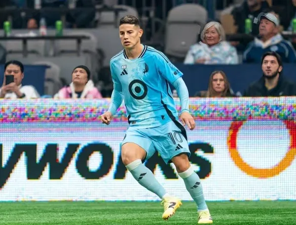 James Rodríguez se despidió del Minnesota United como titular y estuvo ...