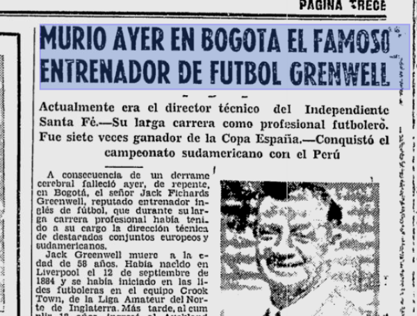 La biografía de Jack Greenwell, el único técnico europeo en ganar una ...