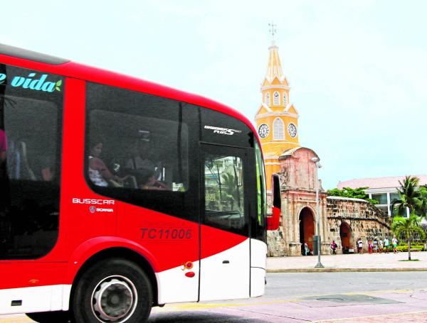 El sistema de transporte integrado de Cartagena, Transcaribe, podría ...