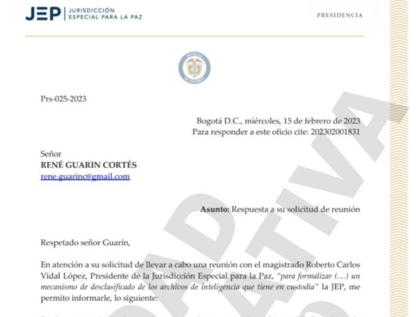 DAS: carta reservada a la JEP para desenterrar sus archivos secretos