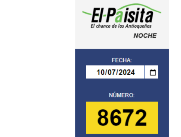 ¿Fue un ganador? Resultados de El Paisita Día y Noche del miércoles 10 ...