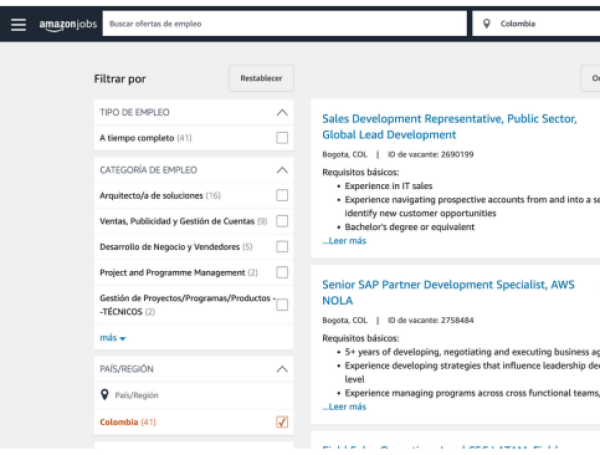 Amazon tiene vacantes para colombianos: estos son los cargos a los que ...