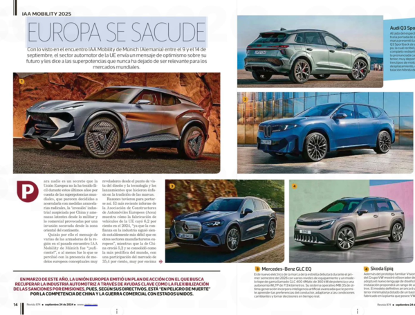 Hoy 24 de septiembre circula la Revista Motor: novedades del Salón de ...