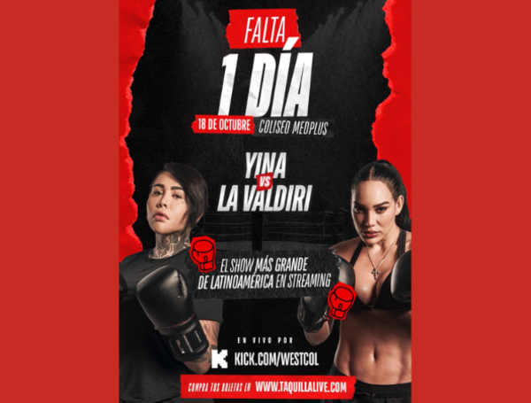 ‘Stream Fighters 4’ de Westcol: ¿hora y dónde ver la pelea de Yina Calderón y Andrea Valdiri?