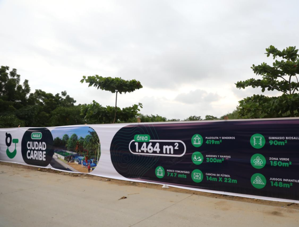 Inician obras del parque Ciudad Caribe en el barrio Caribe Verde de ...