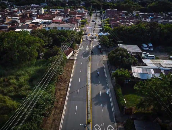 Así es la nueva avenida de acceso al municipio de Roldanillo, en el ...