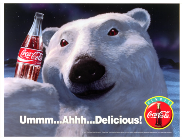 Pepsi va más allá y pone el oso polar de Coca-Cola como imagen de sus ...