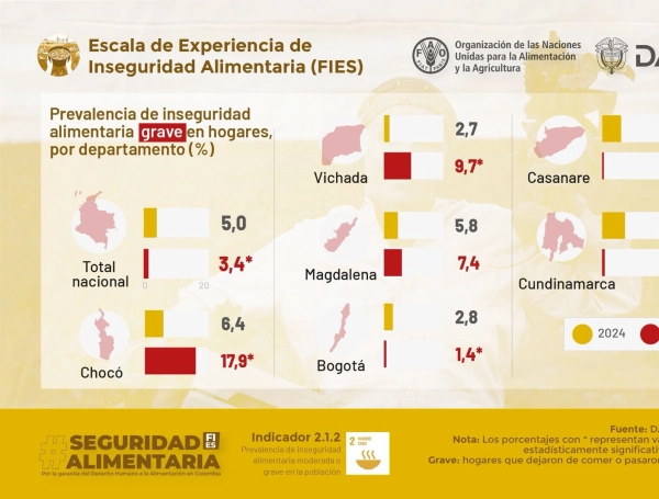 Radiografía de la seguridad alimentaria en Colombia: el país reduce el ...