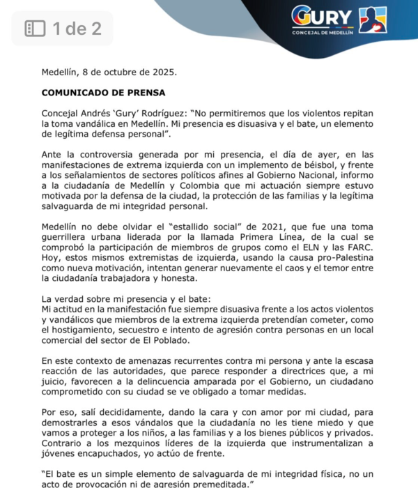 Procuraduría le abrió investigación al concejal de Medellín Andrés ...