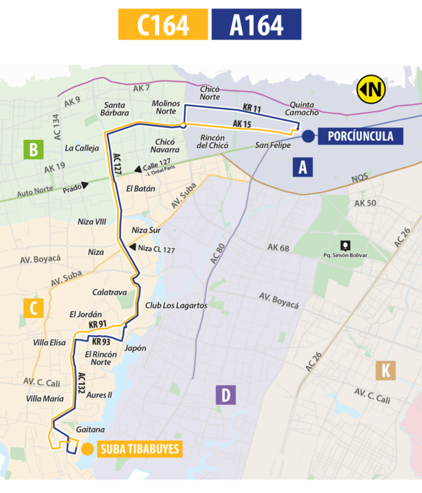 TransMilenio estrena dos nuevas rutas Sitp en la calle 127 y la avenida ...