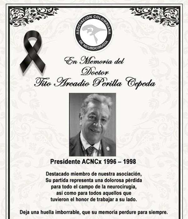 Falleció el neurocirujano colombiano Tito Arcadio Perilla Cepeda