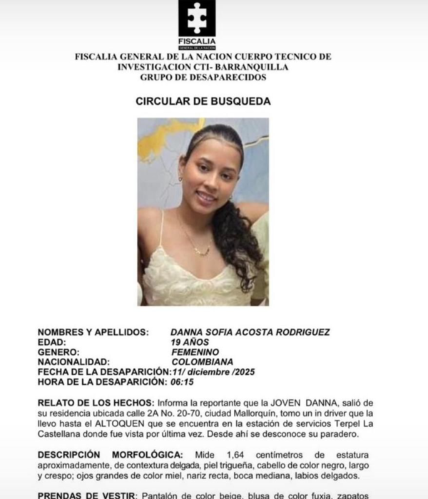 Desapareció estudiante de Medicina de la Uninorte en Barranquilla; fue vista por última vez en ...