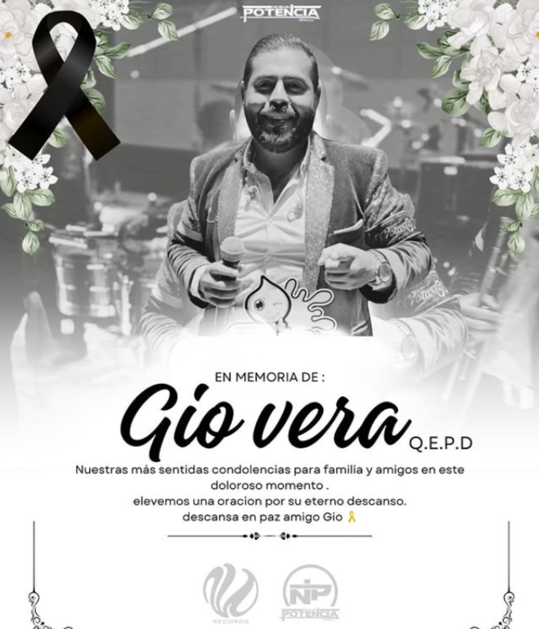 El último mensaje del reconocido vocalista de 'Banda Gota de Oro' antes ...