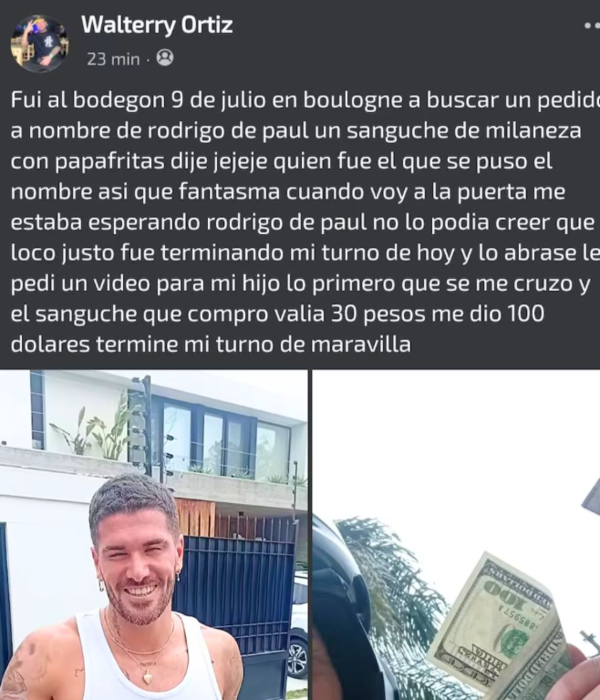 Repartidor se lleva la sorpresa de su vida cuando Rodrigo De Paul, del ...