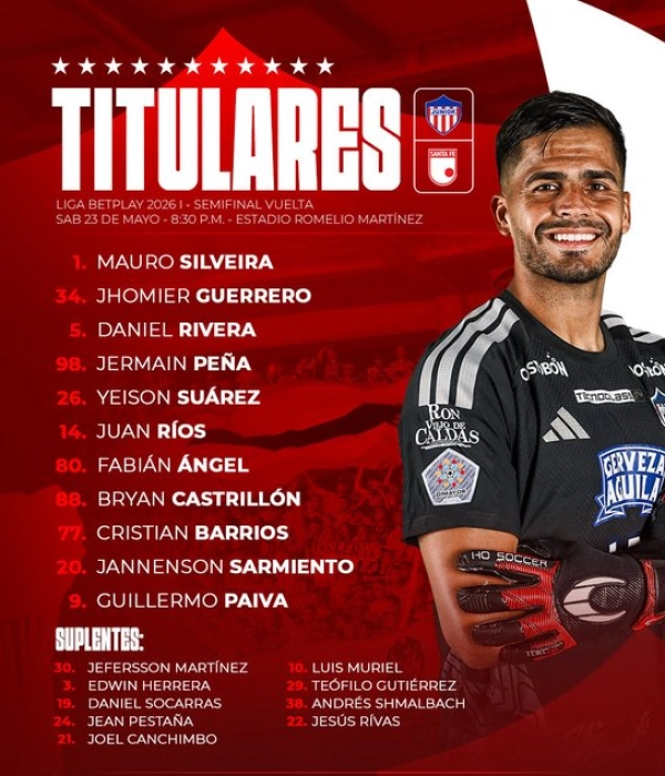 Junior vs. Santa Fe EN VIVO semifinal Liga BetPlay 2026 minuto a minuto