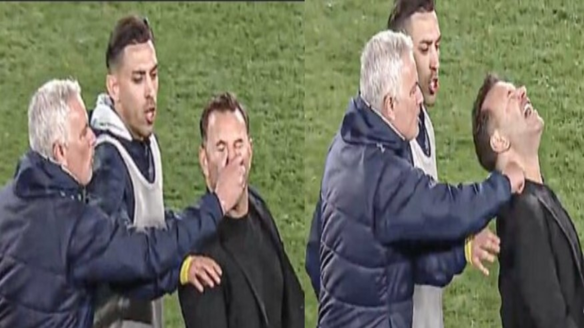 Video | José Mourinho ‘compra’ otra polémica: tiró de la nariz al DT ...