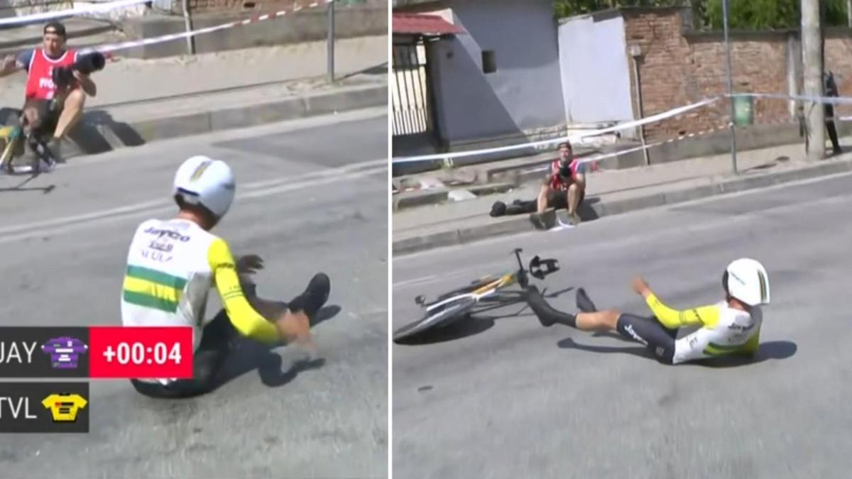Video | La dura caída de Luke Plapp durante el Giro de Italia 2025: se ...