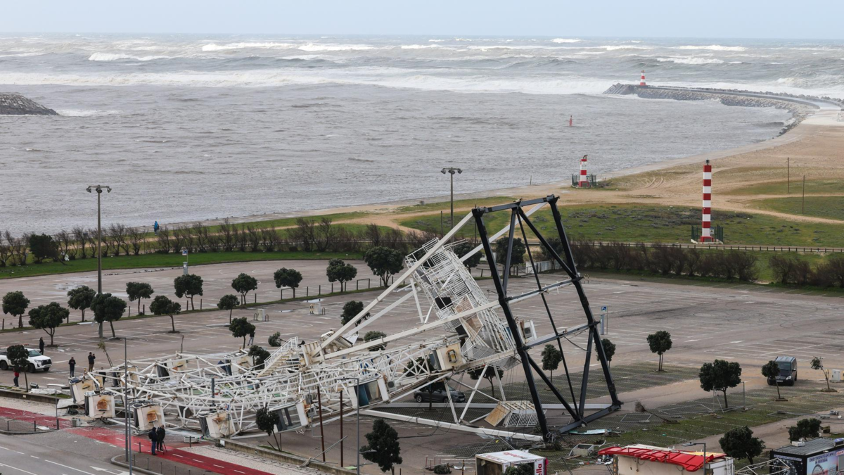 Portugal declara el estado de calamidad por la tormenta Kristin que ...