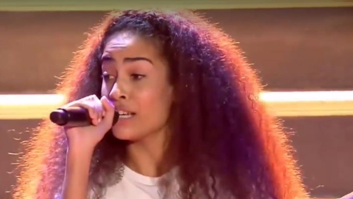 Sara Deop Perea, nieta de Édgar Perea en la final de La Voz Kids en España