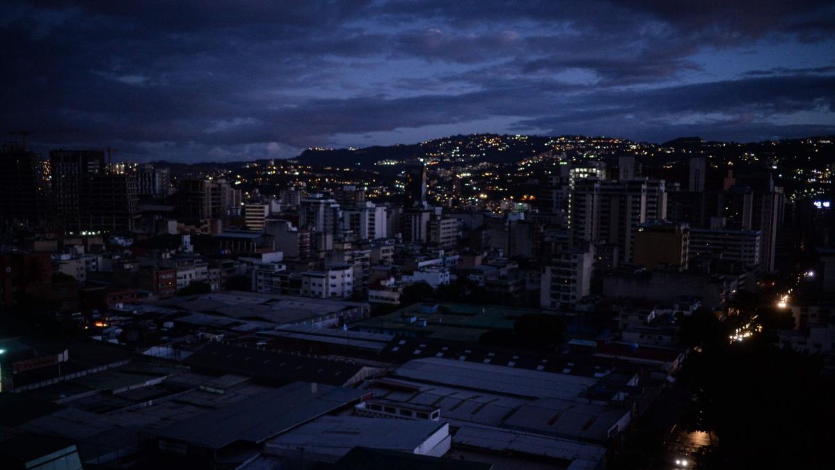 Apagón en gran parte de Caracas, Venezuela