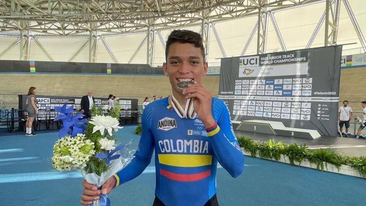 Steven Marín, plata en la eliminación del Mundial Juvenil de Pista