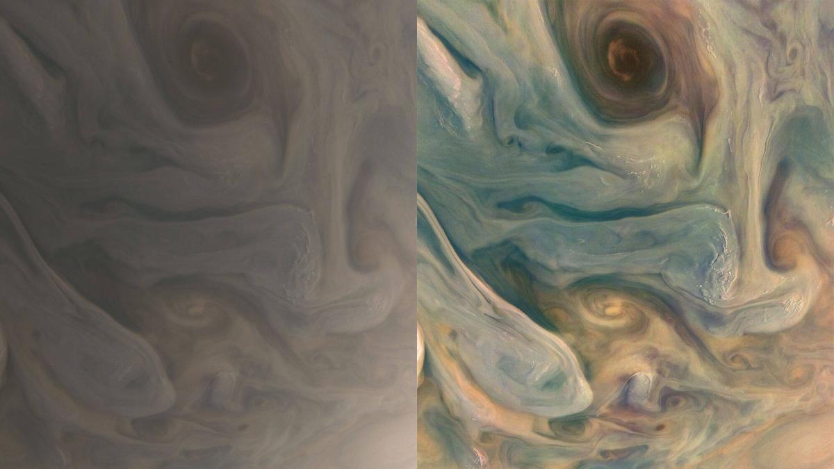 Nasa: así se ven los colores de Júpiter captados por la nave espacial Juno