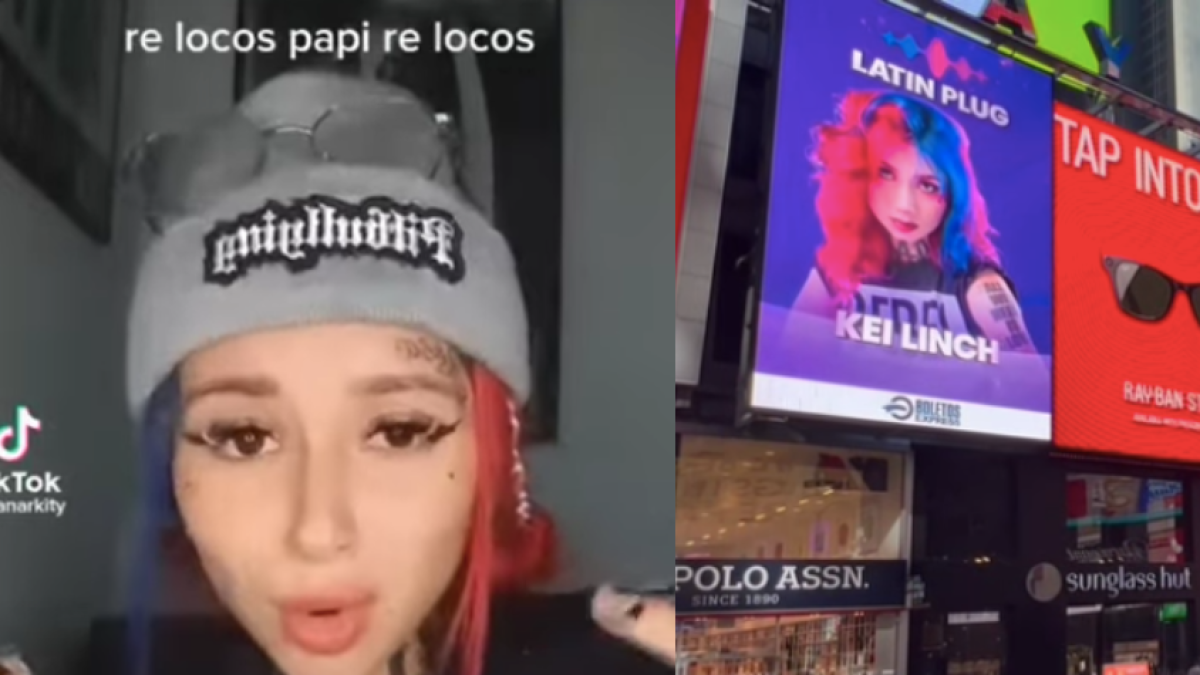 Kei Linch apareció en el Times Square