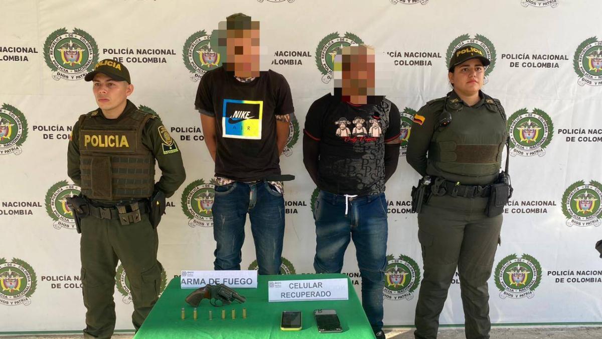 Policía captura a alias La Garza y alias 38 tras robo en Barrancabermeja