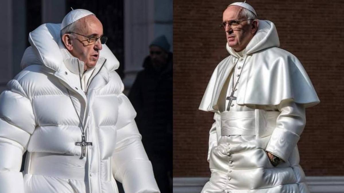 Imagen del Papa Francisco a la moda fue modificada