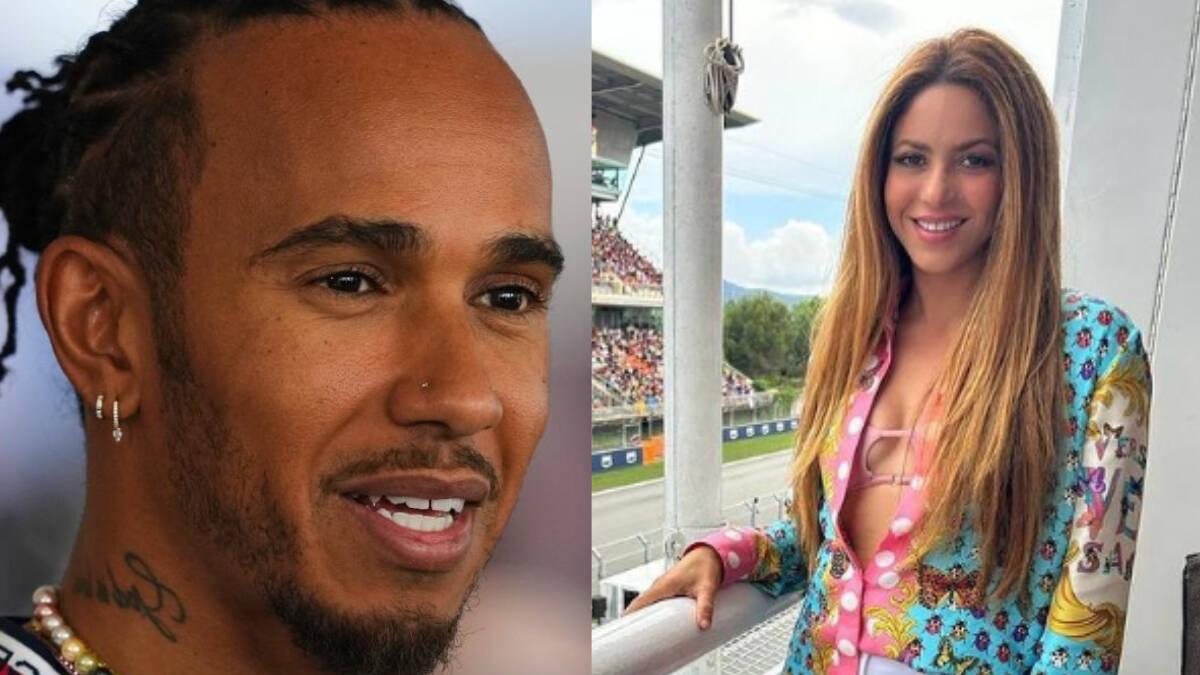 Shakira en palco de Lewis Hamilton y Mercedes en la Fórmula 1 en ...