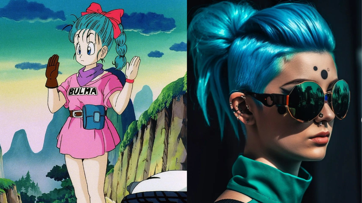 IA reveló cómo se vería 'Bulma' de 'Dragon Ball zeta' en la vida real