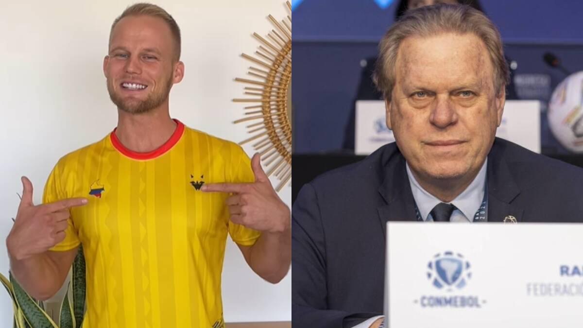 Dominic Wolf lanza su propia camiseta de Colombia y critica a ...