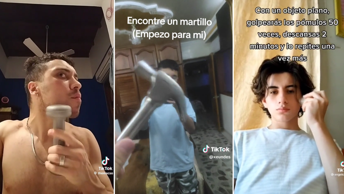 'Bone smashing', el peligroso reto de TikTok de 'moldearse' la cara con ...