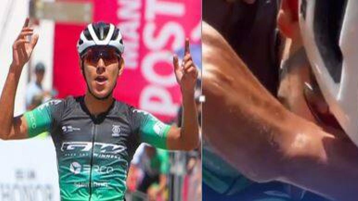 Brandon Rojas llora al ganar el nacional de ruta Sub-23, video