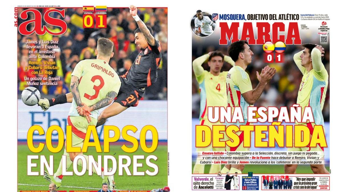 Prensa española, rendida a la victoria de Colombia en Londres
