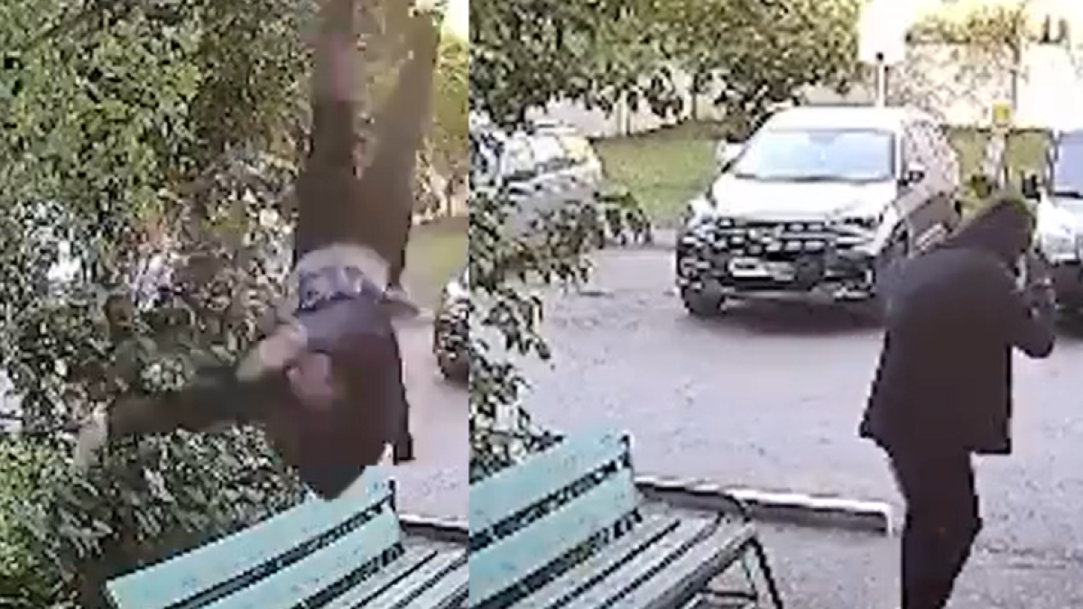 En video: hombre borracho se tiró de un balcón porque su amigo no lo ...